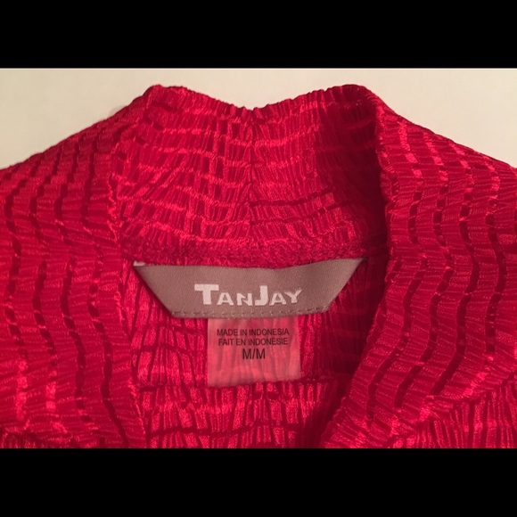 TanJay | Tops | Medium Mm Tanjay Red High Neck Sleeveless Top | Poshmark